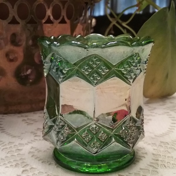 Imperial Carnival Glass Toothpick Holder - Etsy