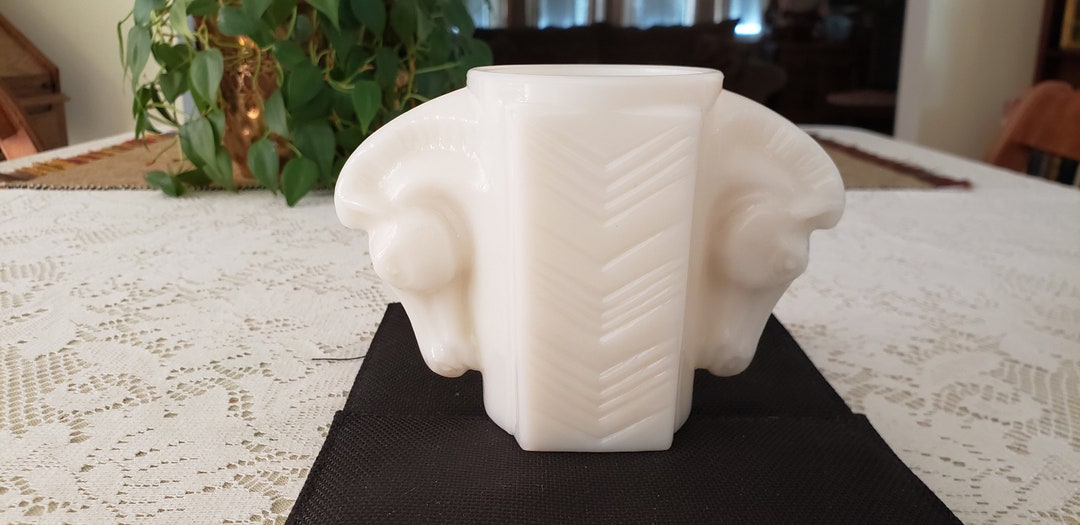 Vintage Macbeth - Evans Glass Co " Monax Glass " Double Horsehead ...