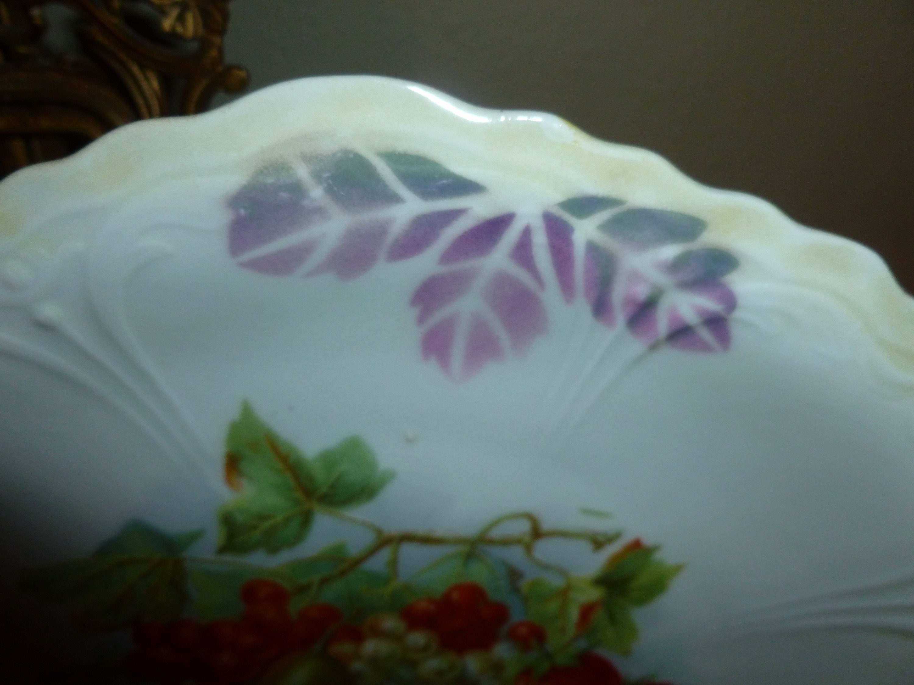 Beautiful Vintage Lusterware Plate Featuring Fruit / - Etsy