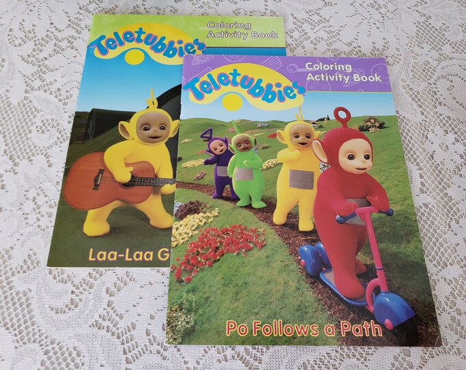 Lot of 2 1998 Teletubbies Coloring Activity Books Unusued FREE SHIPPING ...