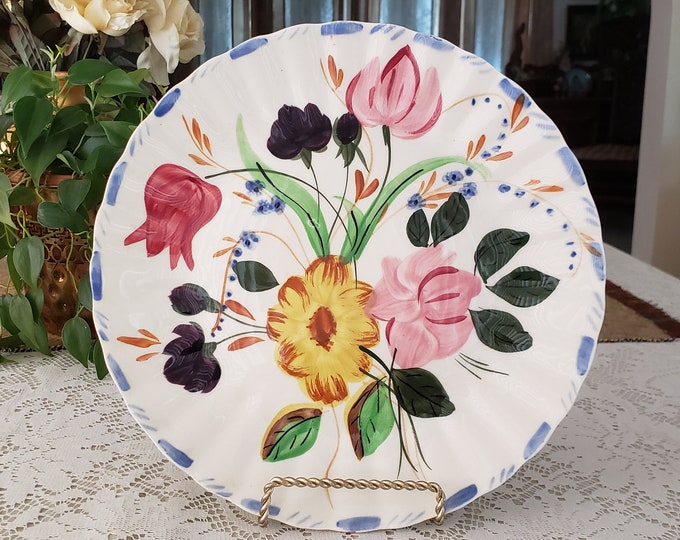 Vintage Grandmother's Garden Blue Ridge Pottery Dinner Plate - Etsy