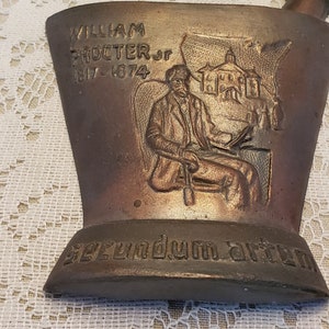 Vintage Set of 3 William Proctor Jr. 1817 - 1874 Brass Hanging Half Cup ...