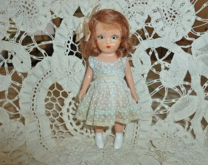 A Sweet Little Nancy Ann "story Book" Doll in A Light Blue Dress From ...