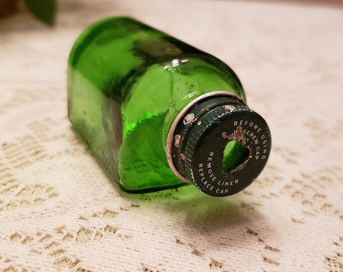 Vintage Green Glass ANTROL Ant Killer Bottle With Cap ***FREE SHIPPING ...
