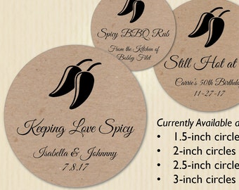 Chili labels | Etsy