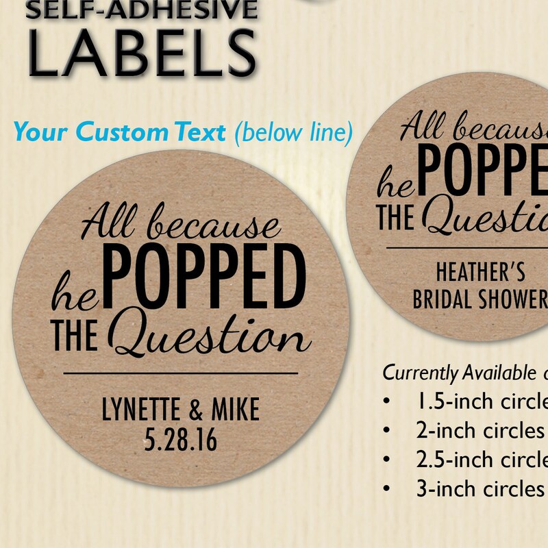 He Popped the Question Sticker - Etsy Canada