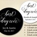 BEST DAY EVER Wedding Stickers Favor Labels Black White - Etsy