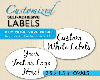 CUSTOM 2x1 Inch OVAL STICKER Etsy Shop Product Packaging - Etsy