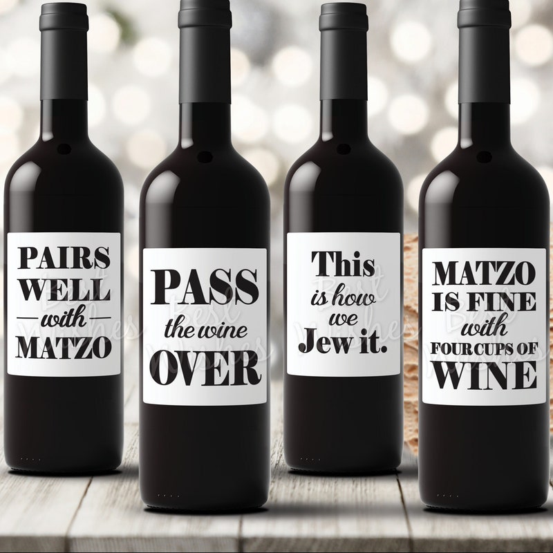 Passover Wine Labels - Etsy