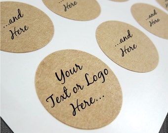 20 CUSTOM CLEAR Oval Sticker Glossy Clear Label Etsy Shop | Etsy