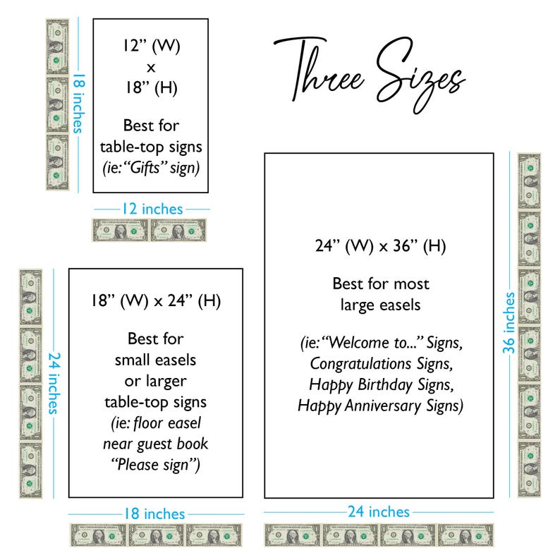 Custom Easel Welcome Sign - Wedding Welcome, Graduation, Sweet 16, Bar ...