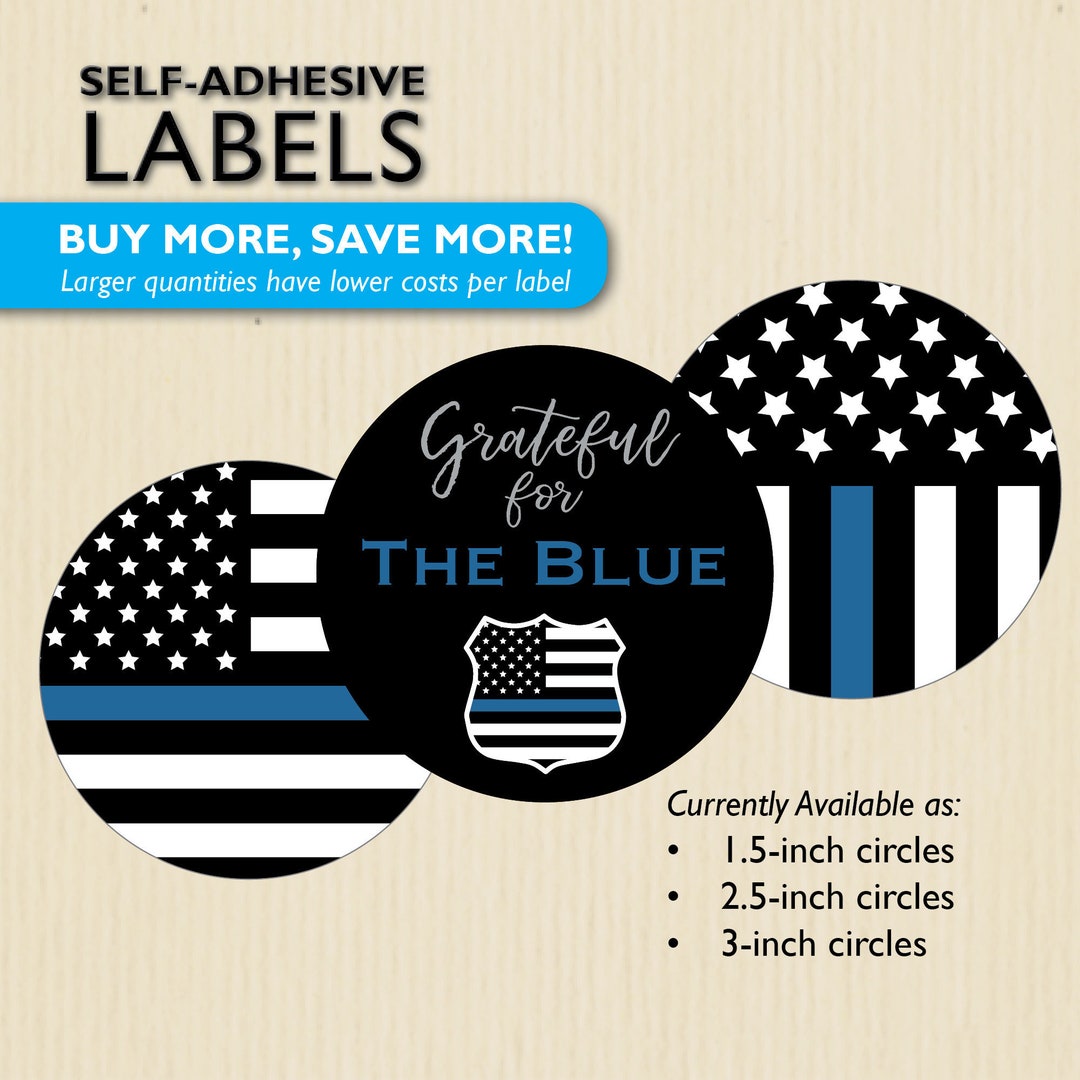 Thin Blue Line Sticker Assortment, Police Officer Appreciation, LEO ...