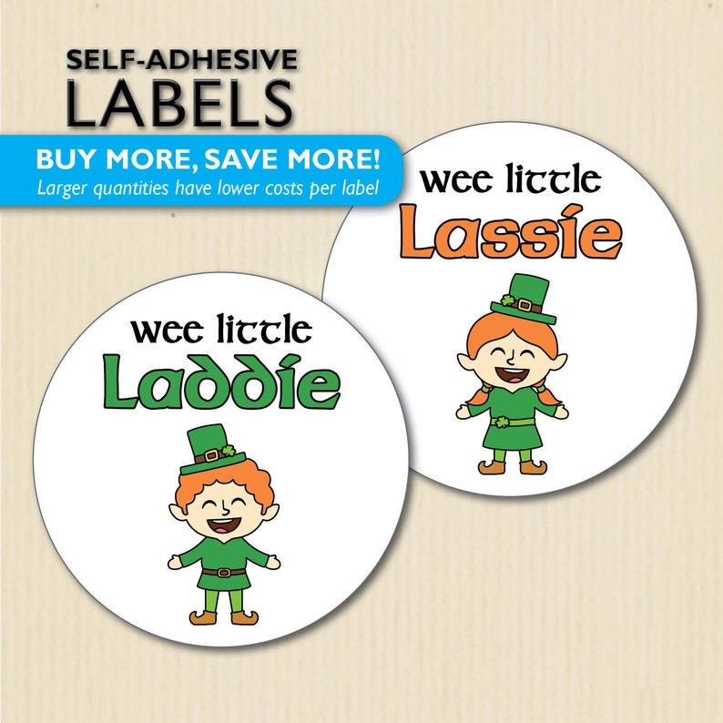 Wee Little Laddie and Lassie Irish Leprechaun Gender Reveal Party ...