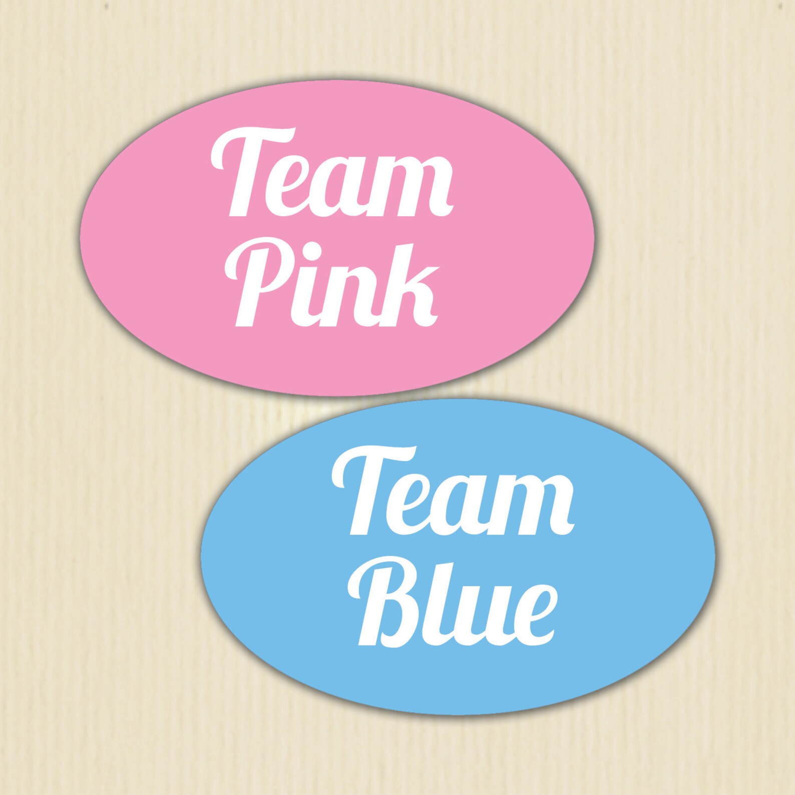 Gender Reveal Party Sticker Team Blue Team Pink Baby - Etsy