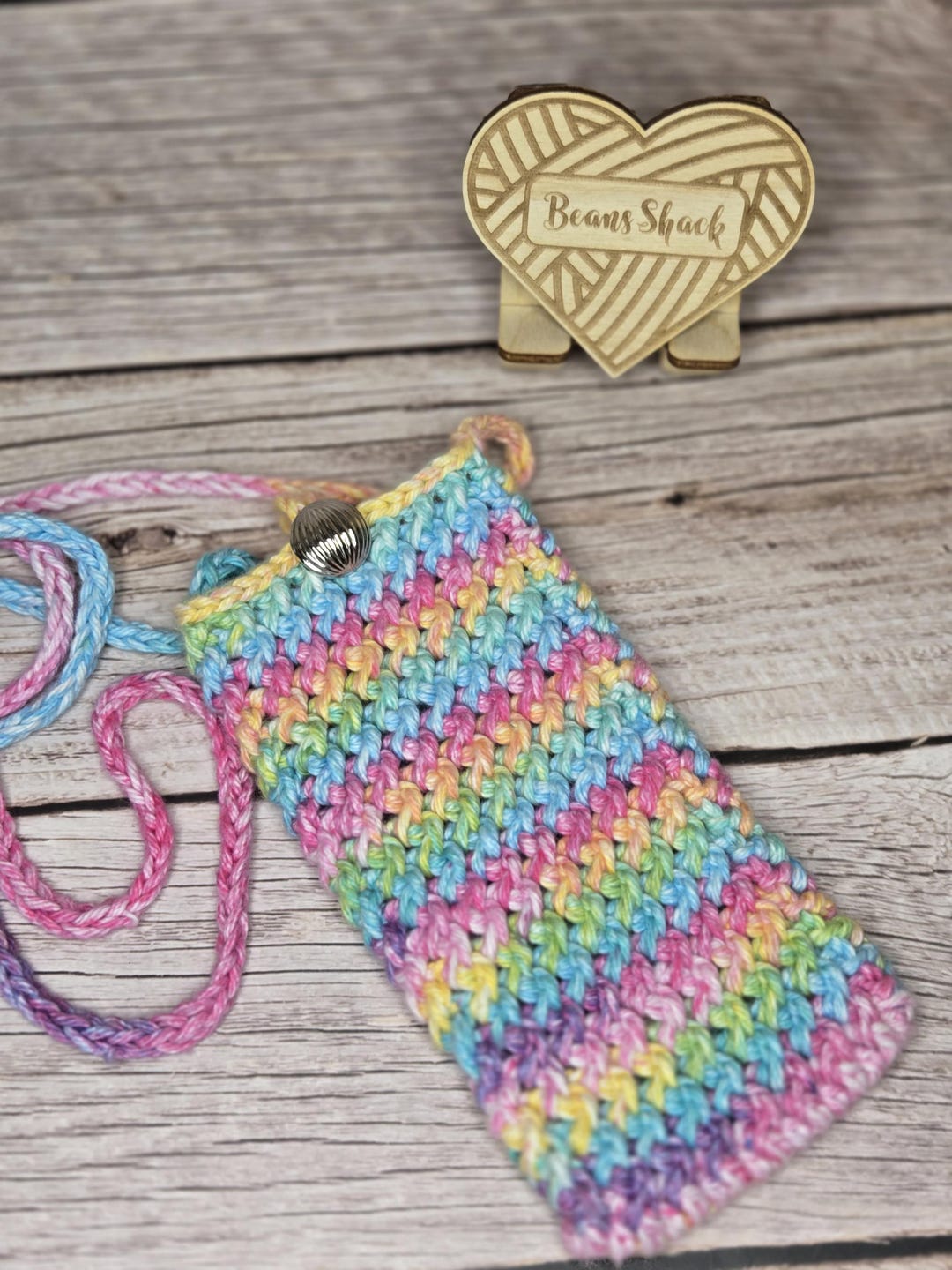 Handmade Crochet Pastel Crossbody Cell Phone, Easter Cell Phone Bag ...