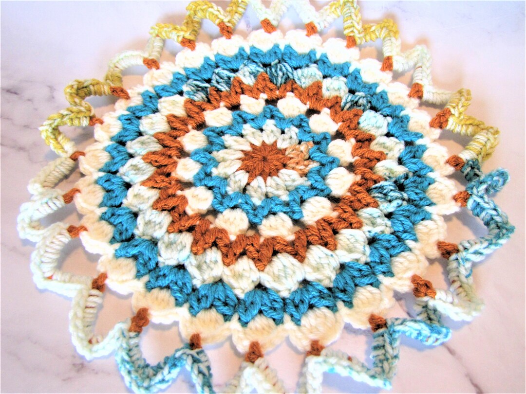 Santa Fe Fall Colors Crochet Mandala Santa Fe Décor for Center - Etsy UK