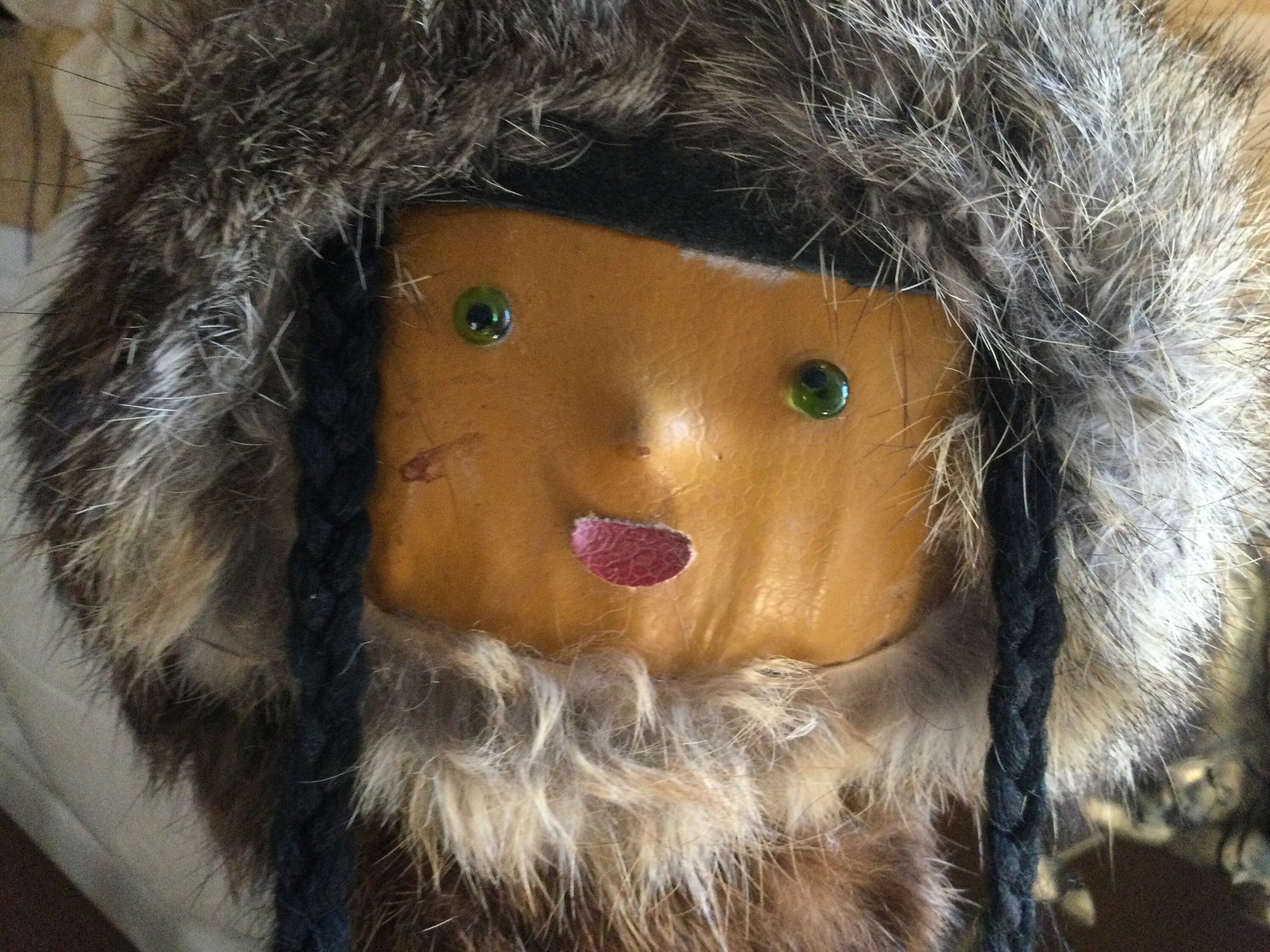 Antique INUIT Ceremonial Drum Dance Hand Puppet - Etsy.de