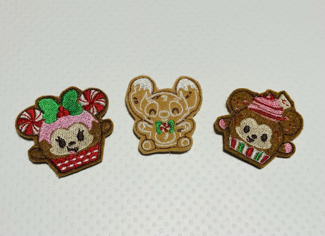 Christmas Dessert Felties, Mouse Feltie, Stitch Feltie, Choose From 3 ...