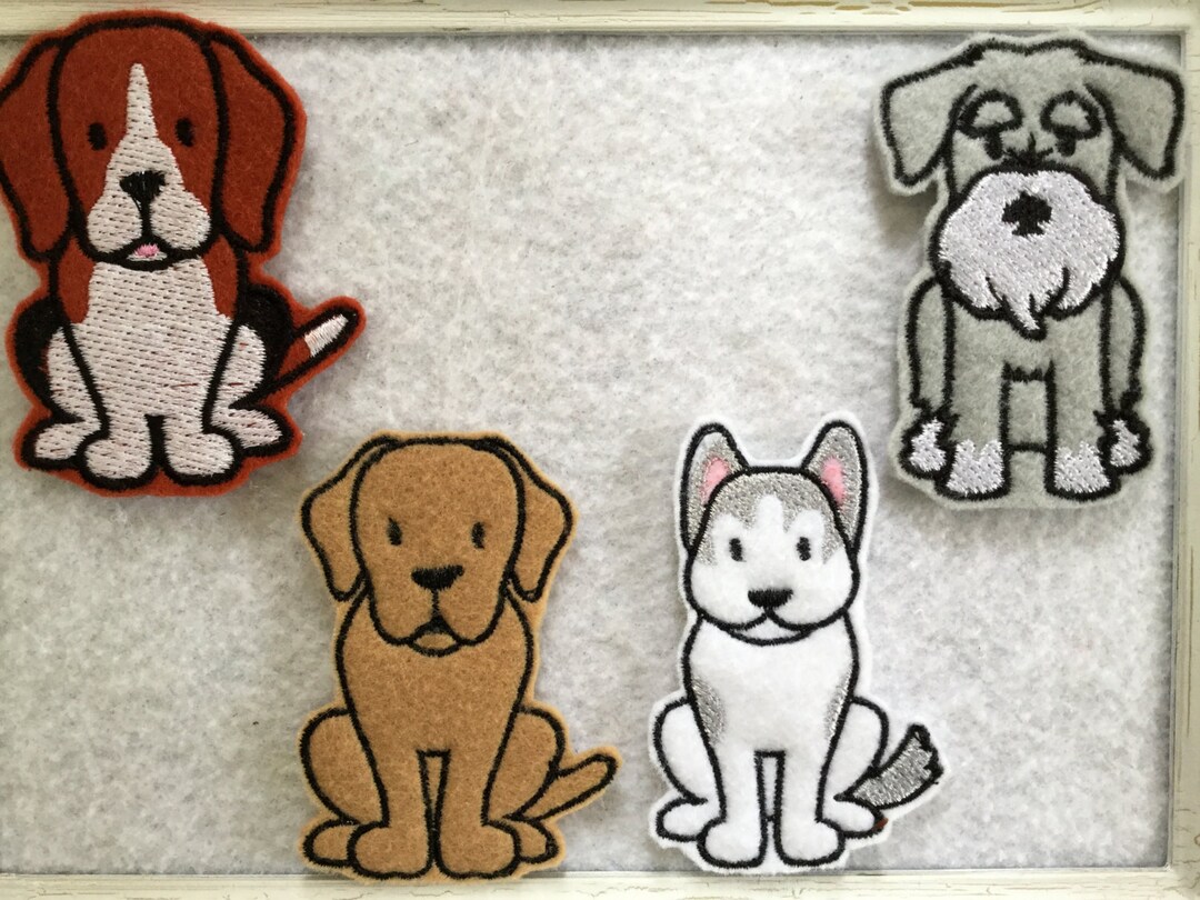 Dog Feltie, Beagle Feltie, Husky Feltie, Lab Feltie, Schnauzer Feltie ...