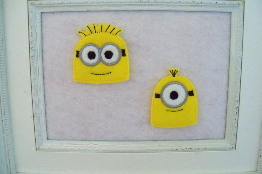 Little Yellow Guys ,two to Choose From Set of 4 One Style - Etsy