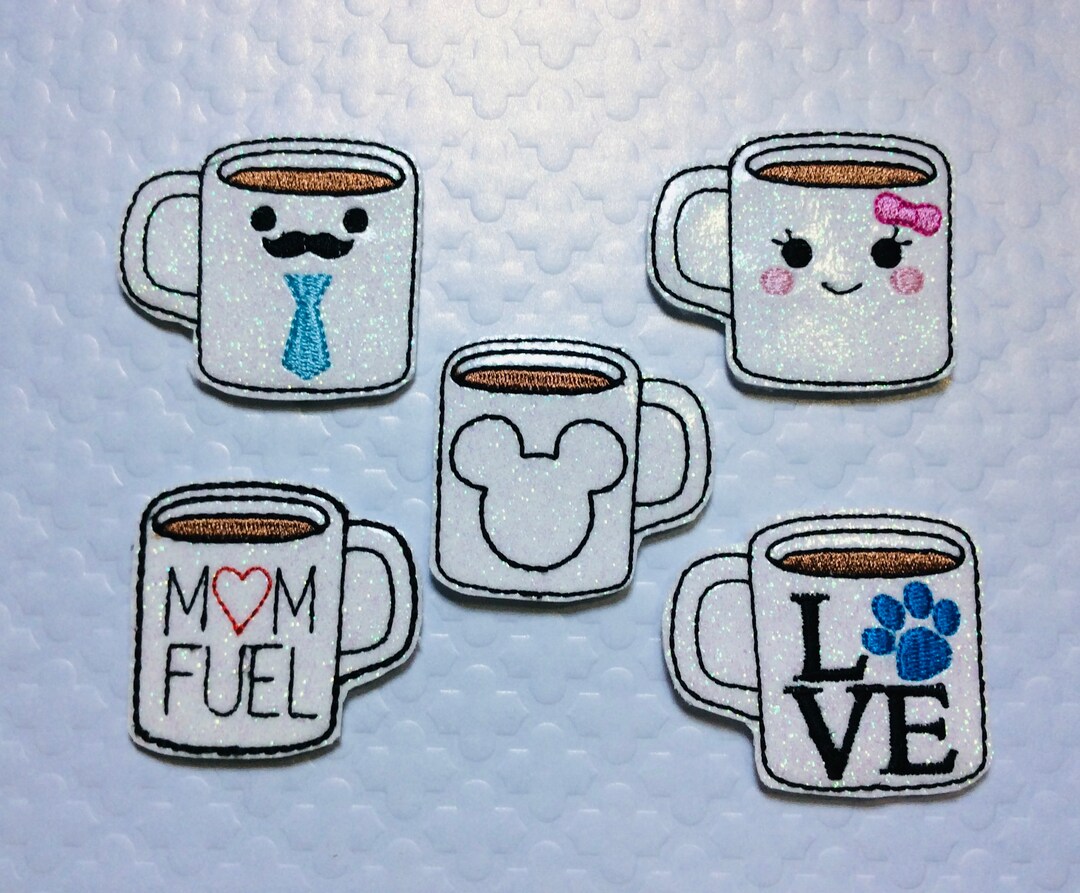 Mug Feltie, Coffee Feltie,mom Feltie, Dad Feltie Mouse Feltie. Pet ...