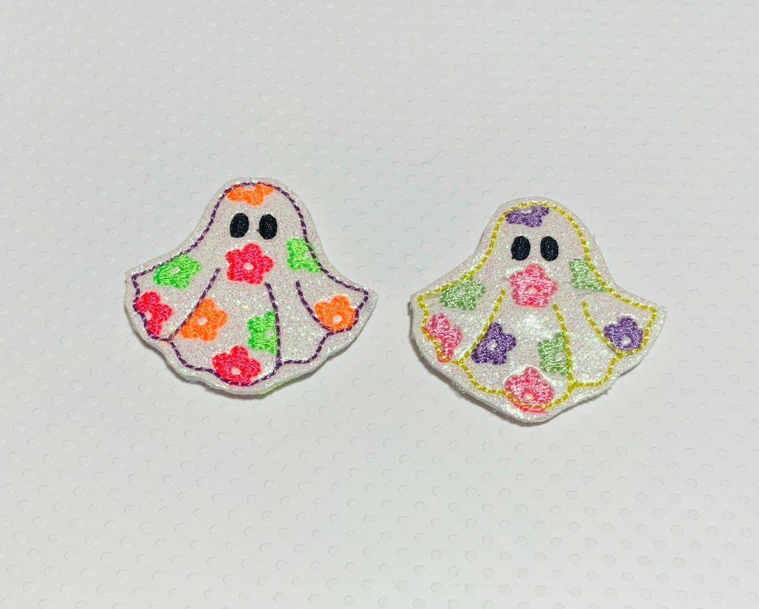 4 Ghost Felties, Glow in the Dark Ghost, Hippie Felties, Ghost Hippies ...