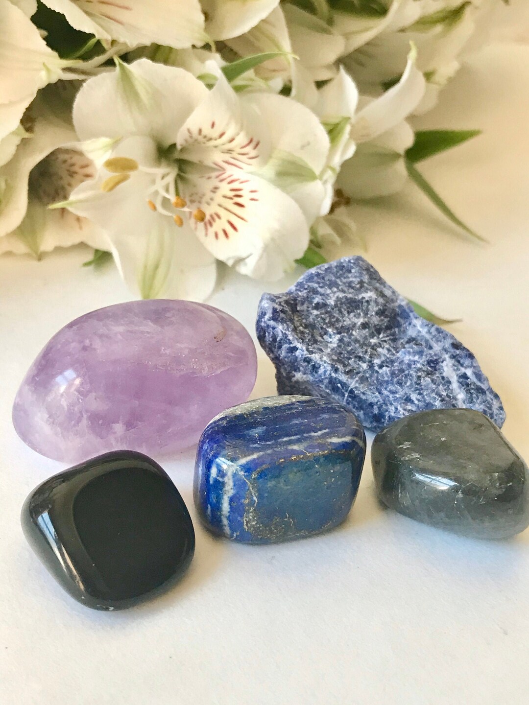 Third Eye Chakra Stone Set - Chakra of Intuition - Lapis, Sodalite ...