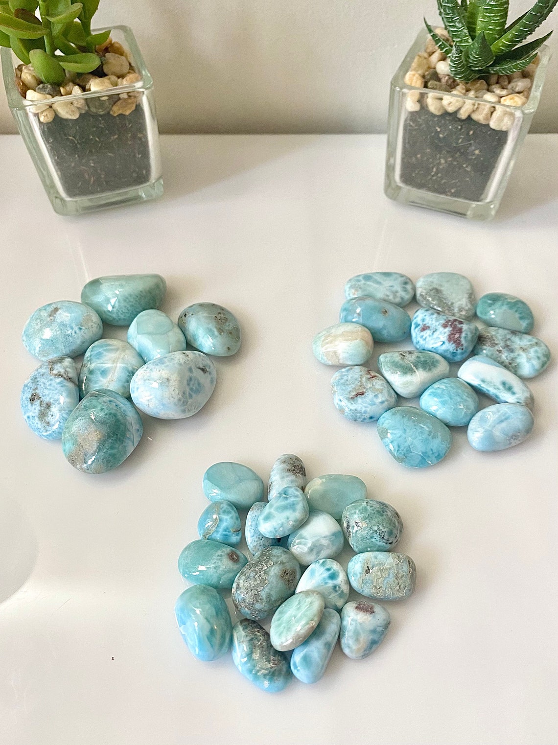 Larimar Tumbled Stone - Etsy