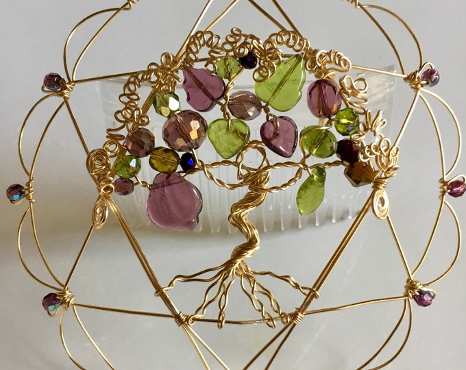 Women's Amethyst/green Etz Chaim Star of David Wire Kippah - Etsy