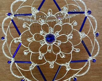 Iridescent Gold Beaded Star of David Wire Kippah for Women - Etsy