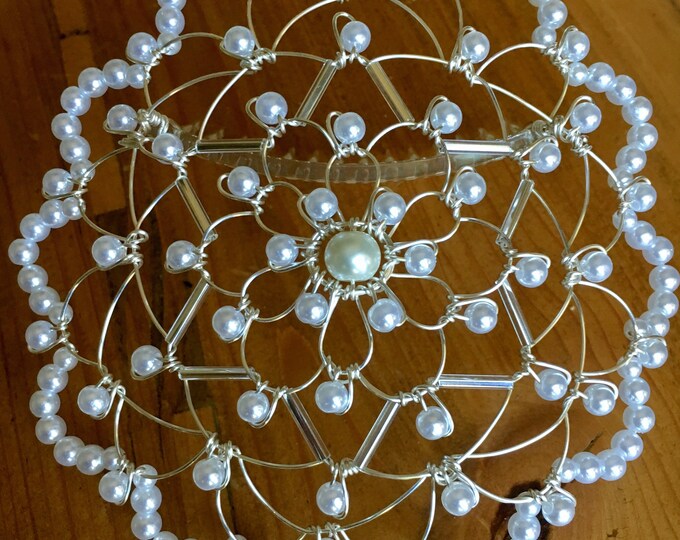 Iridescent Gold Beaded Star of David Wire Kippah for Women - Etsy