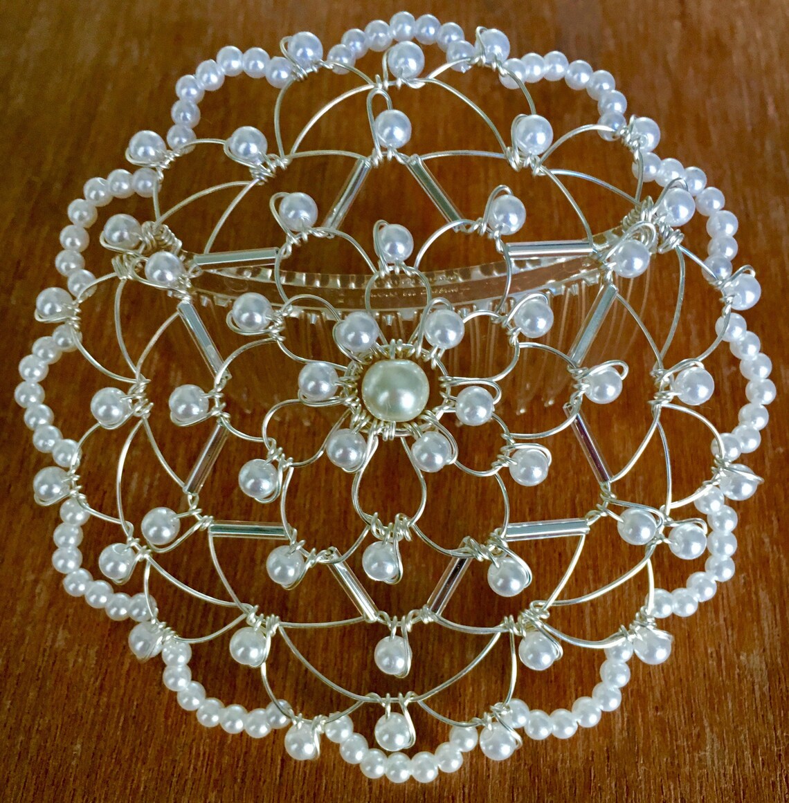 Women's Pearl Star of David Wire Kippah | Etsy