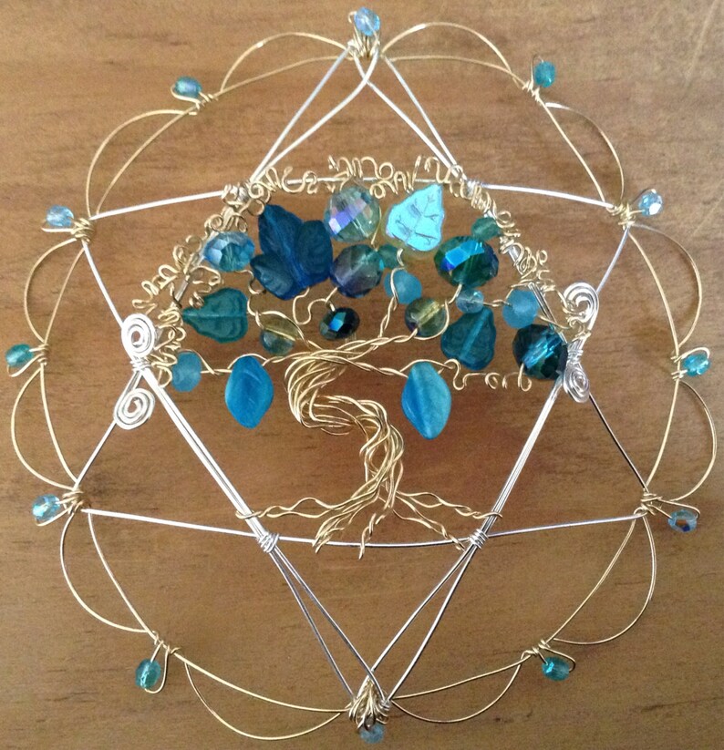 Aqua Etz Chaim Star of David Wire Kippah - Etsy