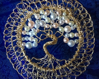 Iridescent Gold Beaded Star of David Wire Kippah for Women - Etsy