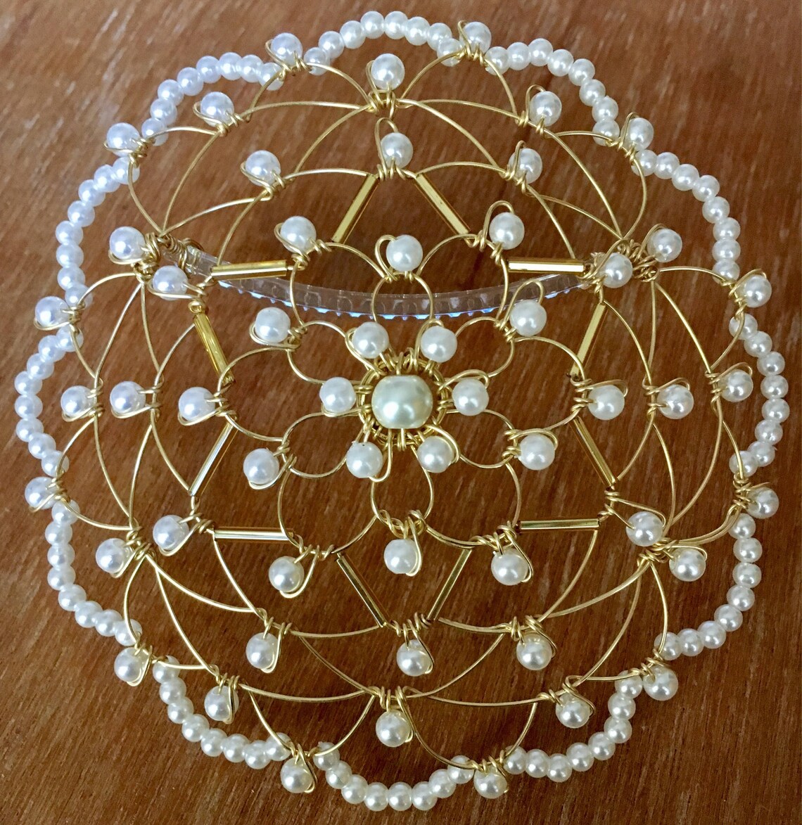 Women's Pearl Star of David Wire Kippah | Etsy