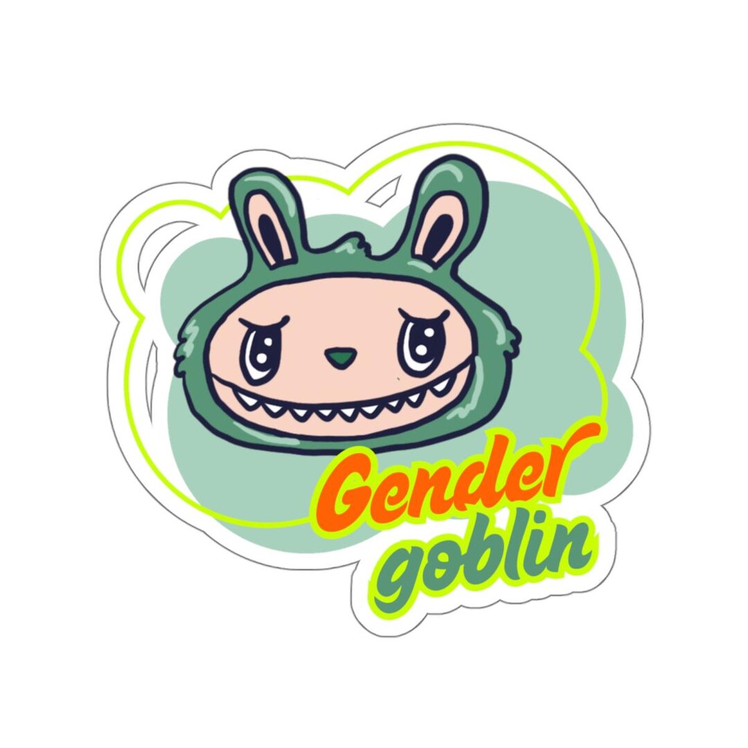 Gender Goblin Labubu Die-cut Stickers for Self-expression, Laptop Decor ...