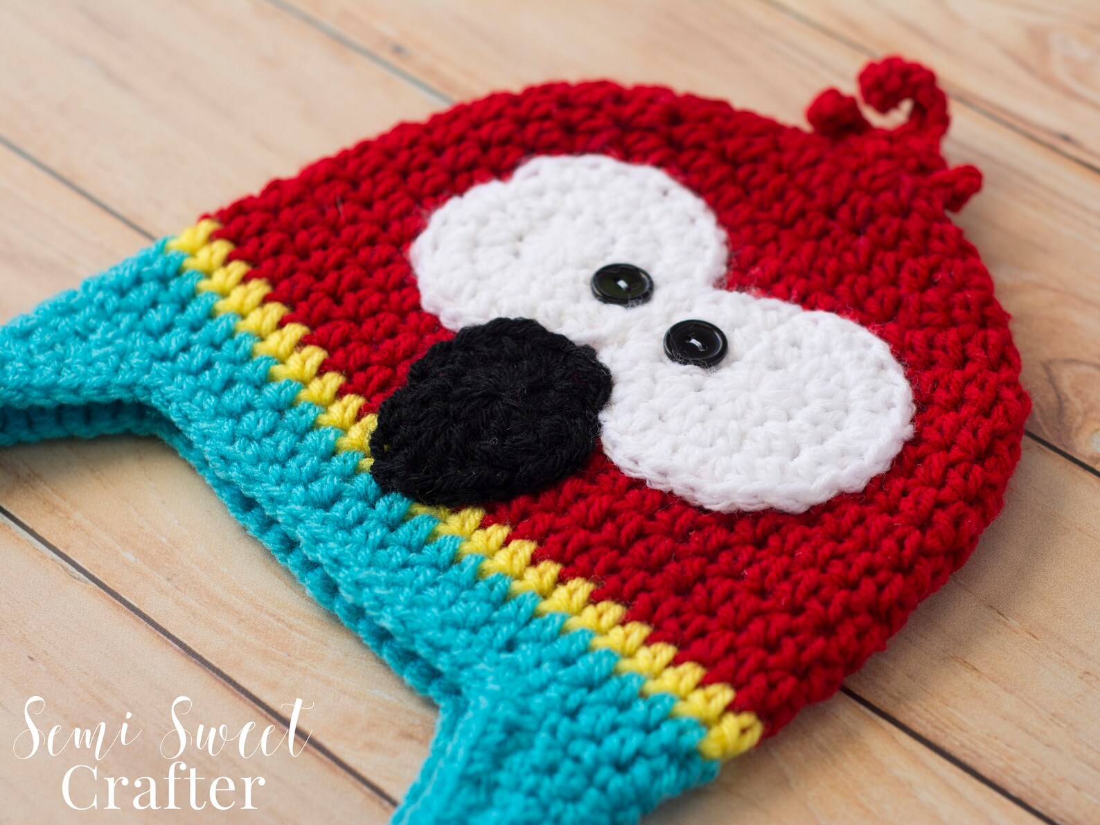 Crochet Pattern, Crochet Hat Pattern, Crochet Parrot Pattern, Crochet ...