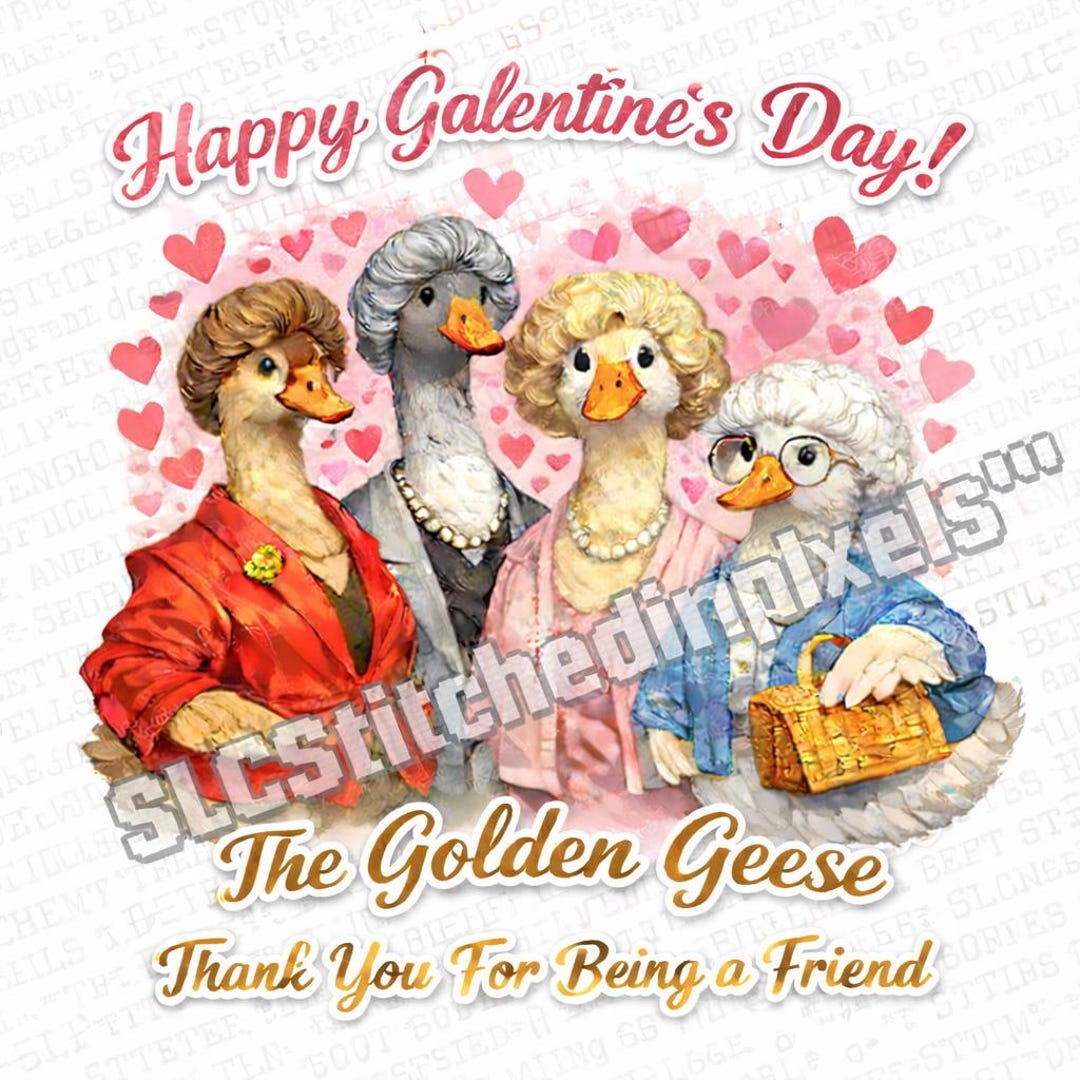 The Golden Geese Galentine’s Day PNG Digital Download - Etsy