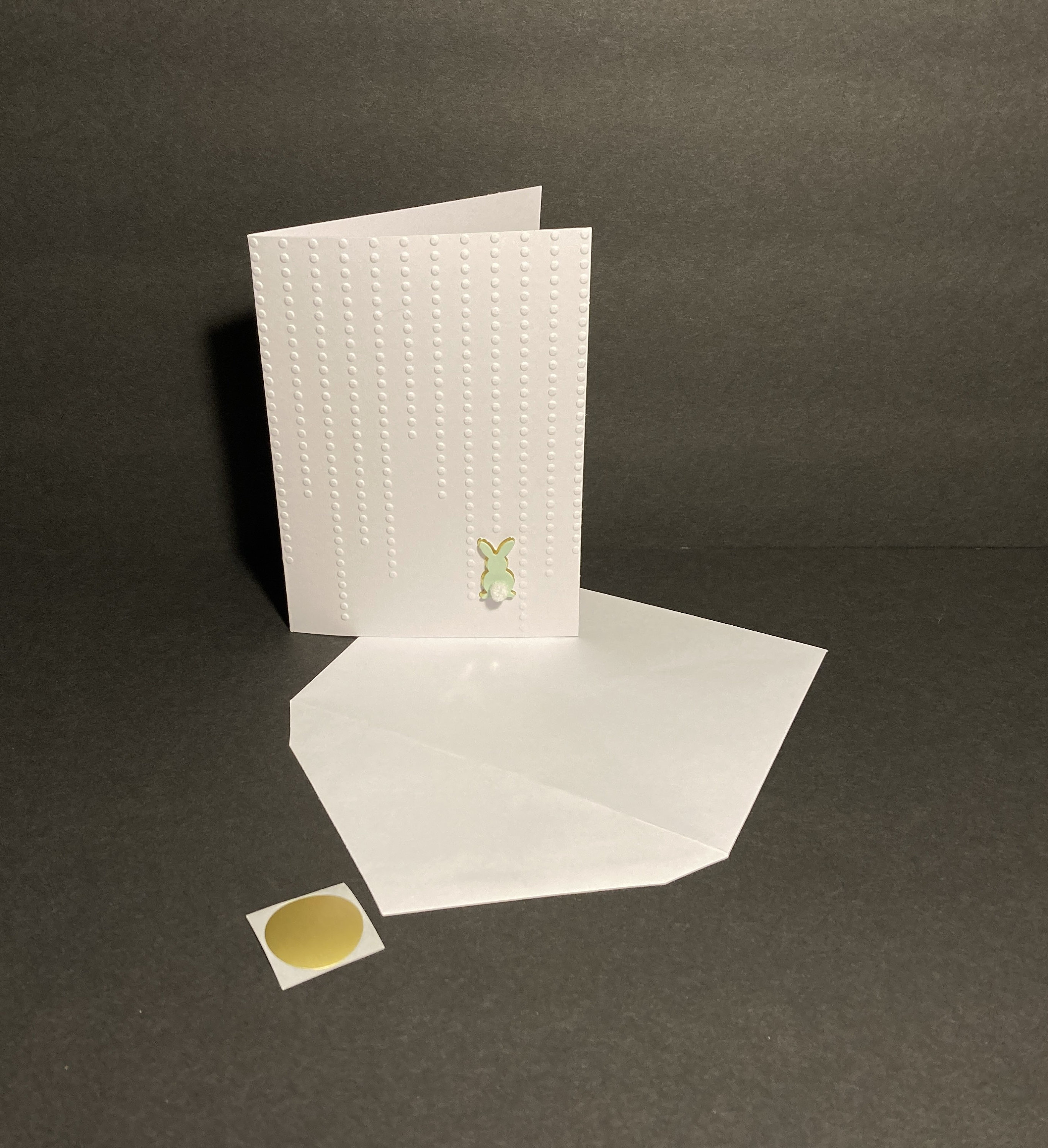 Embossed Easter Bunny Cards and Envelopes With Envelope Seals, Cute ...