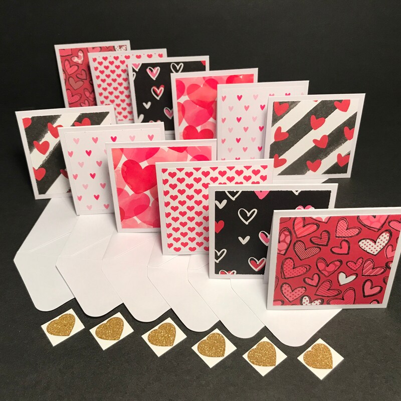 Mini Valentine Cards - Etsy
