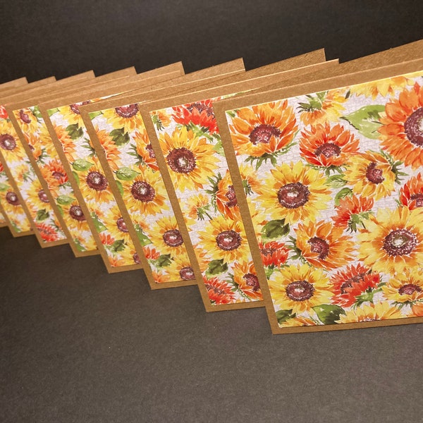 Sunflower Card Box - Etsy