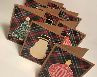 6 Pack Holiday Christmas Winter Greeting Card Set With - Etsy