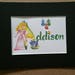 Custom Disney Inspired Princess Name Painting - Etsy