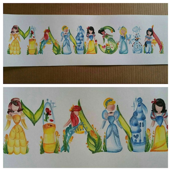 Custom Name Painting - Etsy