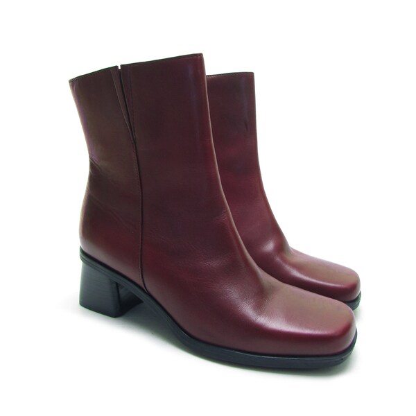 Red Ankle Boots - Etsy