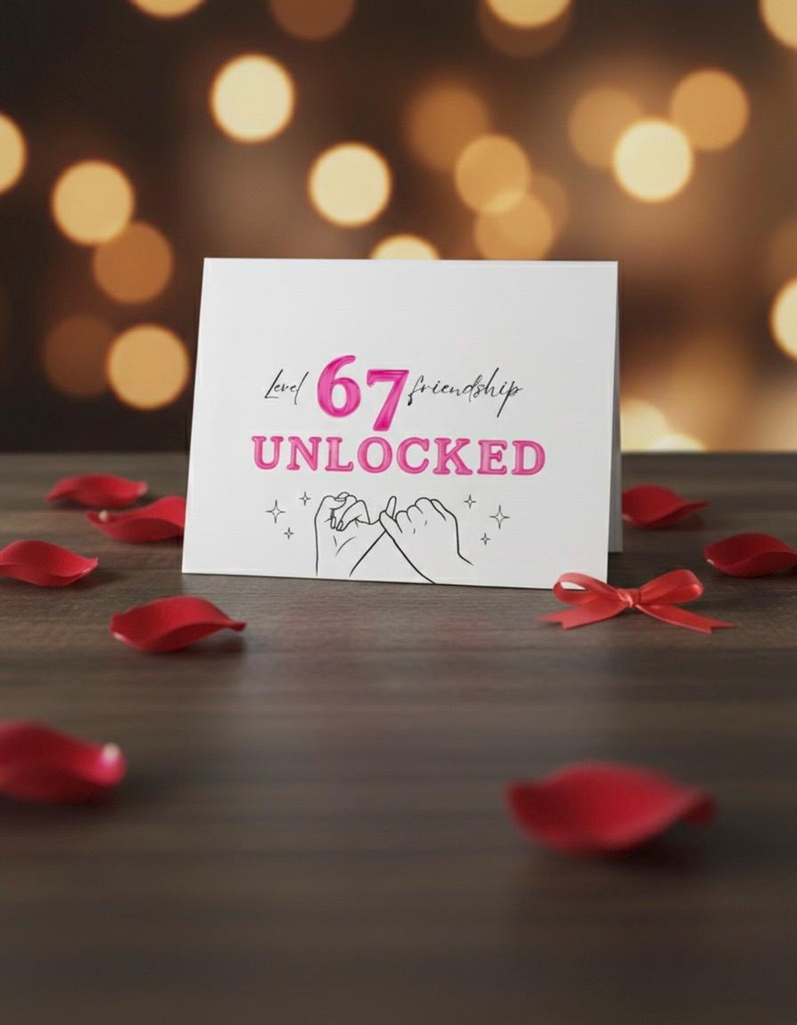 Level 67 Friendship Unlocked, Printable Valentine’s Day Card, Funny 67 ...