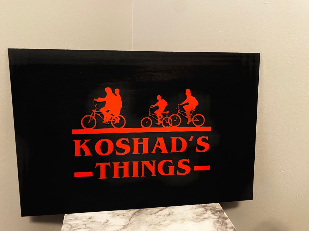 Stranger Things Door Sign Personalized Door Sign for Kid Rooms Bedroom ...