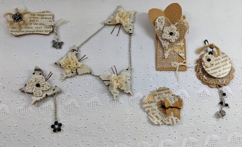 Handmade Mini Album Embellishments - Etsy