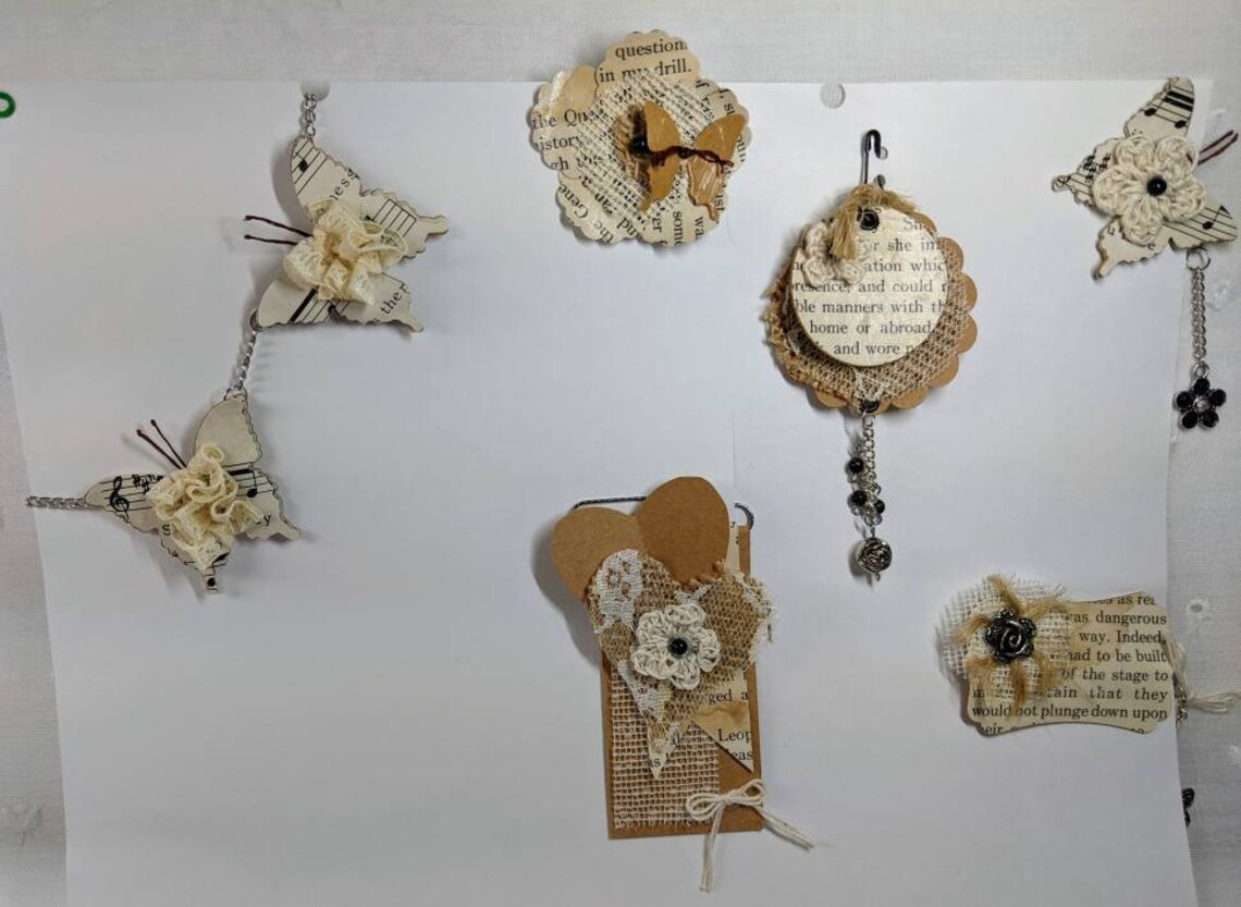 Handmade Mini Album Embellishments - Etsy