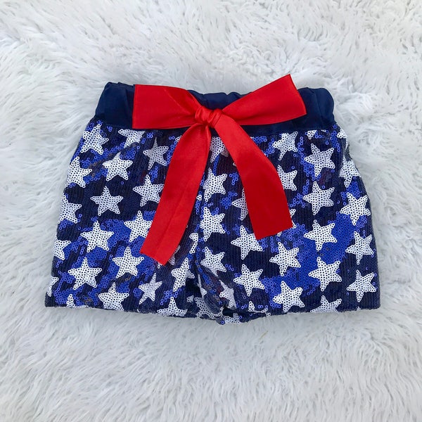 Blue and White Star Shorts - Etsy